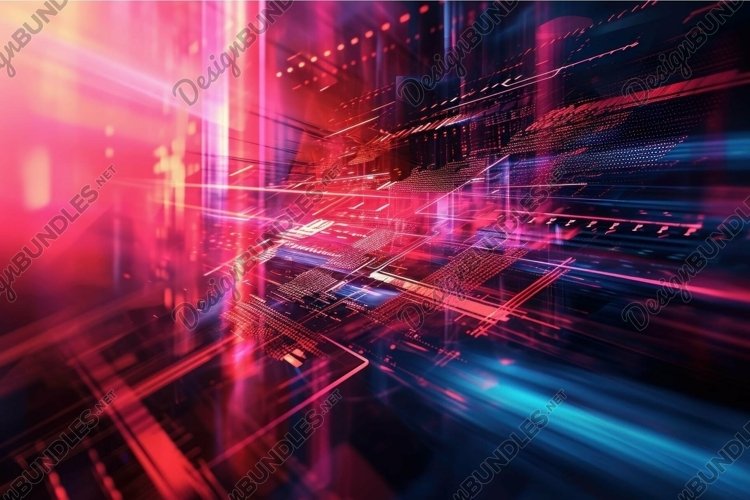 Versatile Abstract futuristic background. Generate Ai