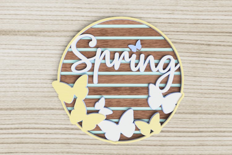 Spring Laser Cut file - Spring Sign