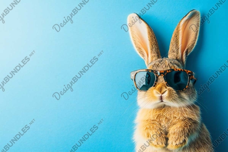 Funny rabbit with glasses (5328467)