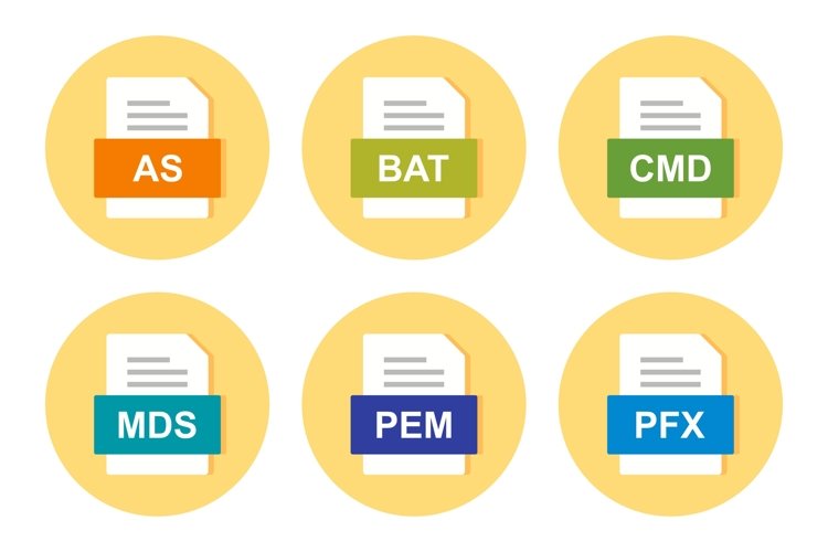 Set Of File Formats Icons (451942)