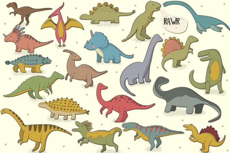 Dinosaurs - Free Design of The Week | Design Bundles