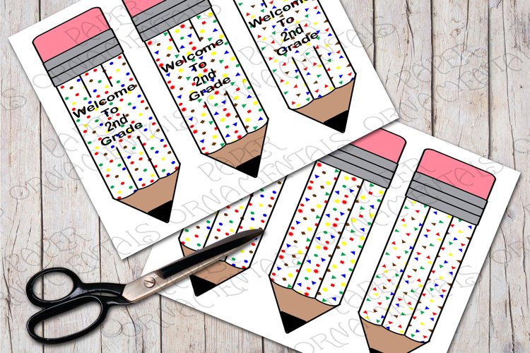 Pudgy Pencils 2nd Grade Pattern Printable Bookmark Set