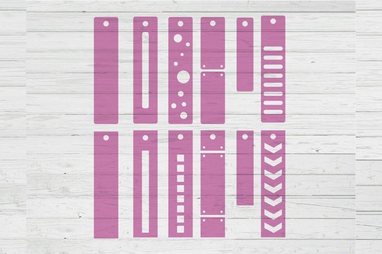 Rectangle Earrings template svg dxf png ai files