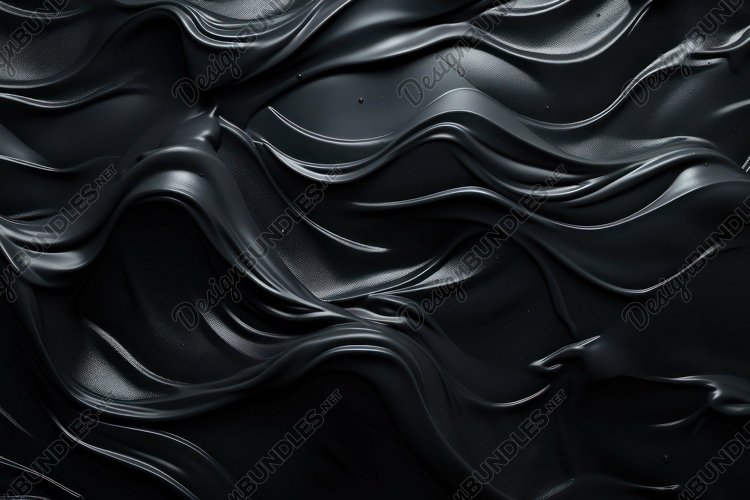 Black Abstract Wavy Background Wallpaper