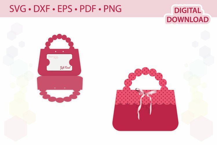 Purse Gift Card Holder Template svg dxf eps 1304699 