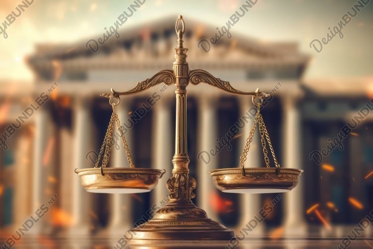 Justice Scale Background Wallpaper