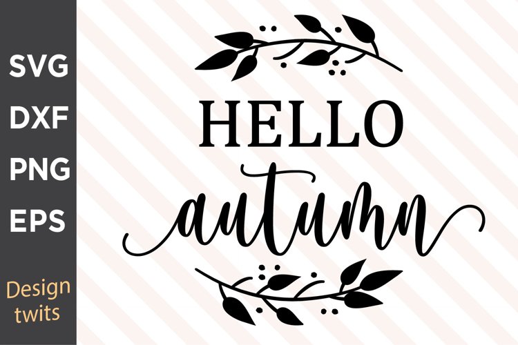 Hello Autumn SVG (937750)