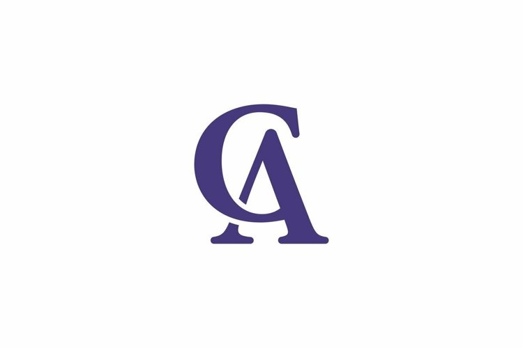 CA AC Logo design vector template (3702515)