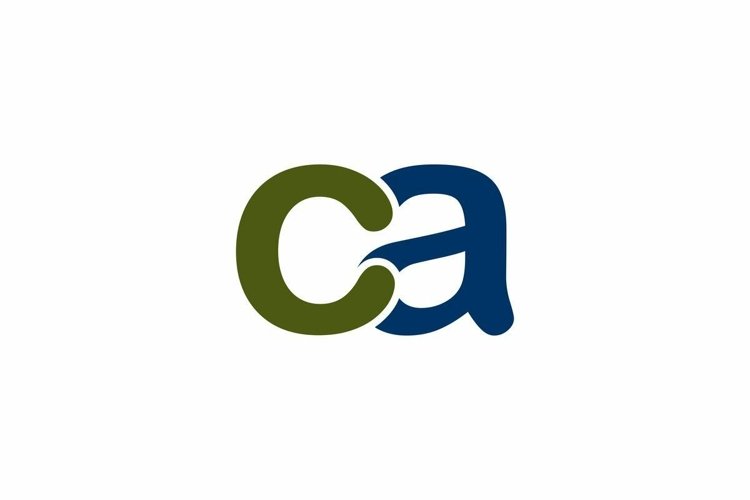 CA logo design vector template (3702499)