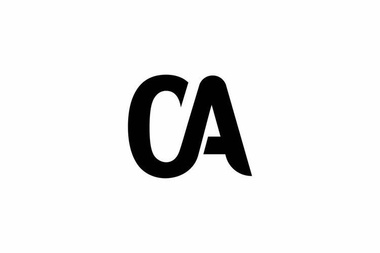 CA logo design vector template (3702509)