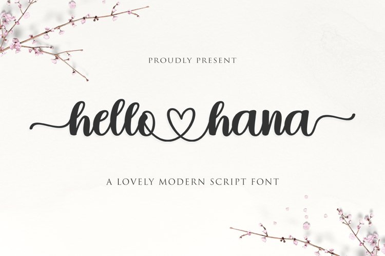 Hello Hana Script (875663) | Calligraphy | Font Bundles