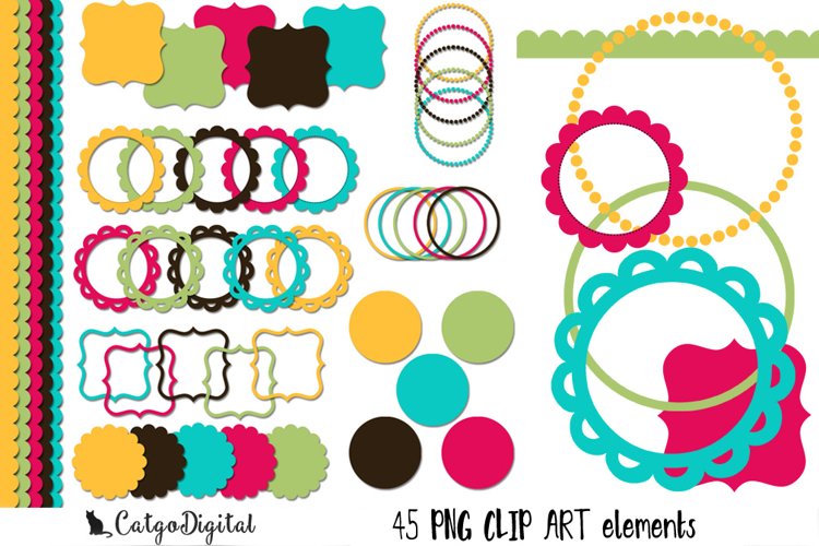 Clip Art PNG Digital Scrapbooking Individual (407026)