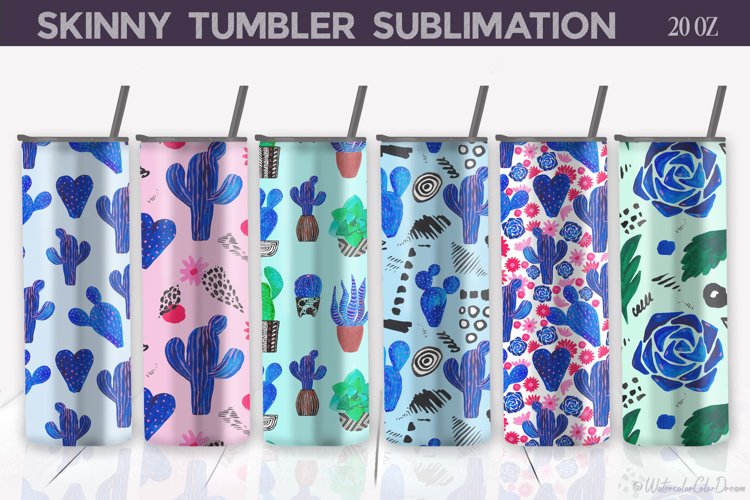 Cactus Tumbler Bundle | Cactus Sublimation Design