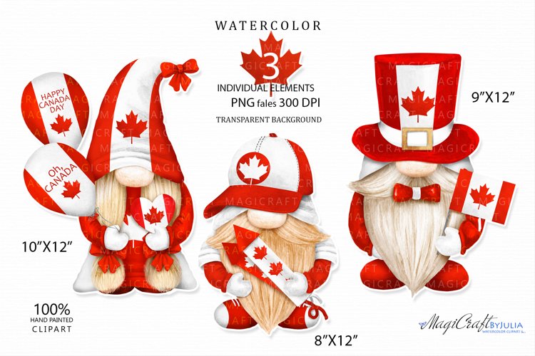 Canada Day Gnomes Patriotic 1th of July PNG Clipart gonks