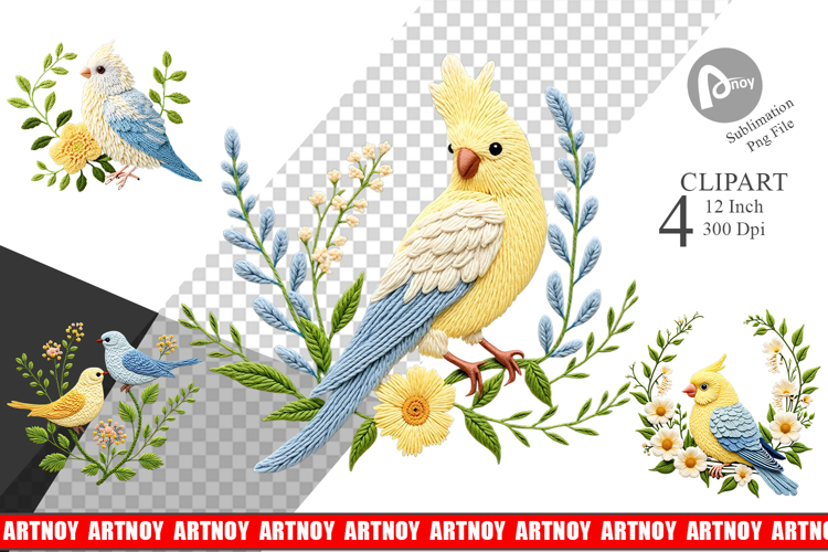 Canary Embroidery Clipart (5546758)