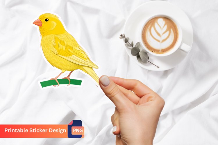 Canary Sticker, Canary Bird Decal, Nature Sticker