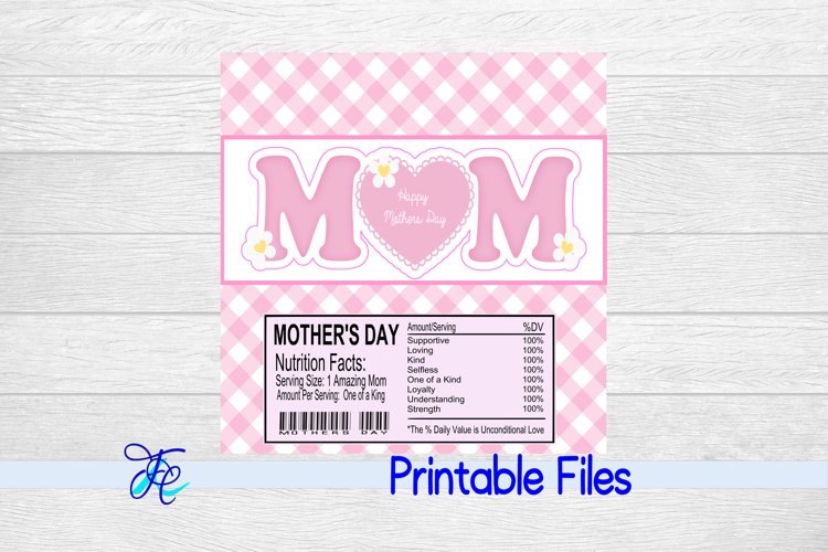 Happy Mother's Day Candy Bar Wrapper