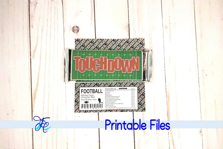 Touchdown Candy Bar Wrapper