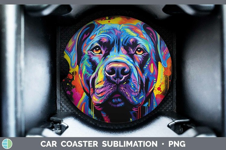 Cane Corso Car Coaster | Sublimation Coaster Designs