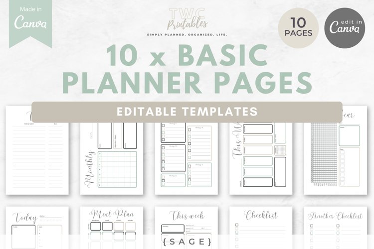 Canva Planner Templates
