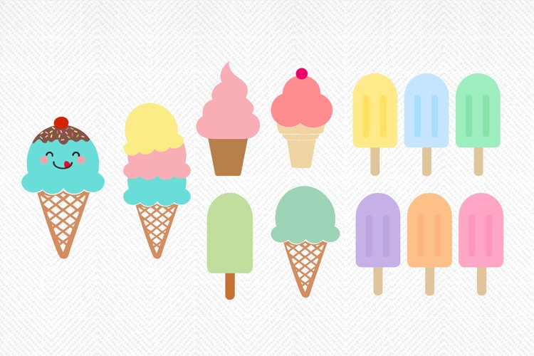 Ice cream bundle SVG, Popsicle Bundle SVG, Ice cream PNG