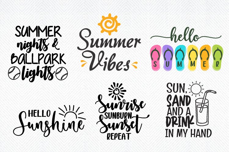 Summer SVG Bundle, Summer PNG Bundle