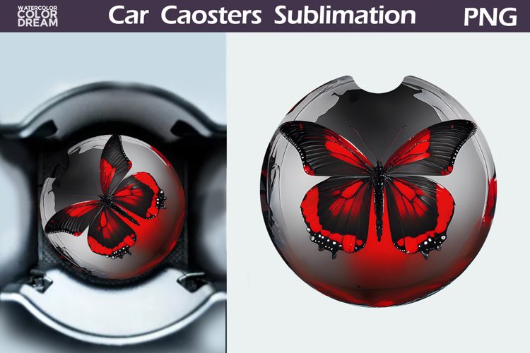 Butterfly Car Coaster | Butterfly Round Coaster (4584013)