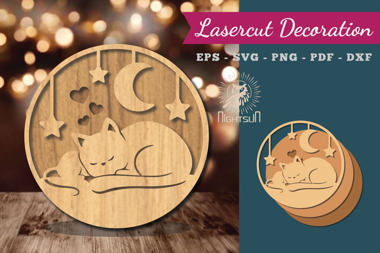 Cat and Mouse Lasercut Round (6552316)