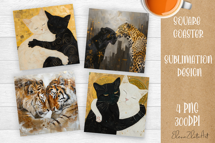 Funny Cat Coaster Sublimation| cats Coasters (5279301)
