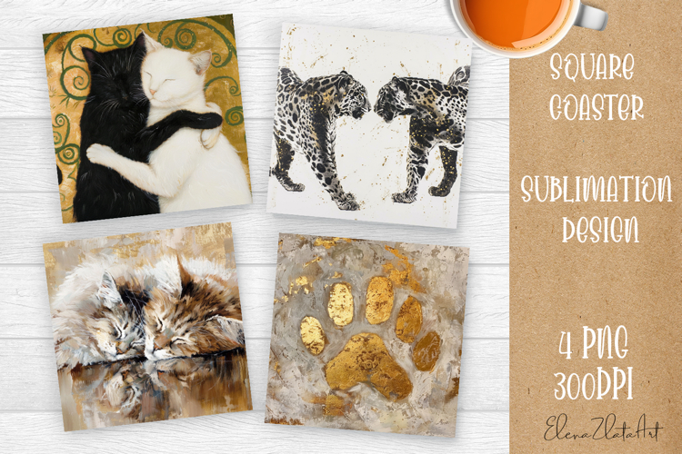 Funny Cat Coaster Sublimation| cats Coasters (5282672)