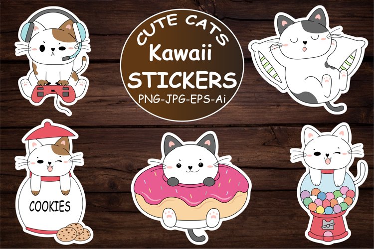 Cute Cats Kawaii Stickers
