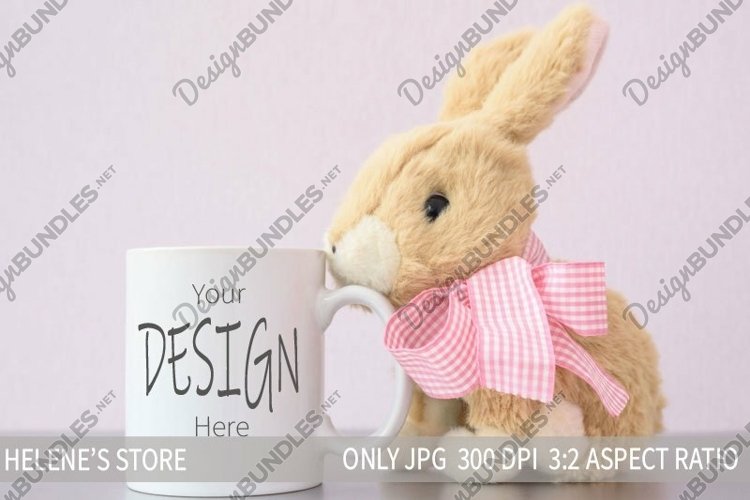 Easter white mug mock up