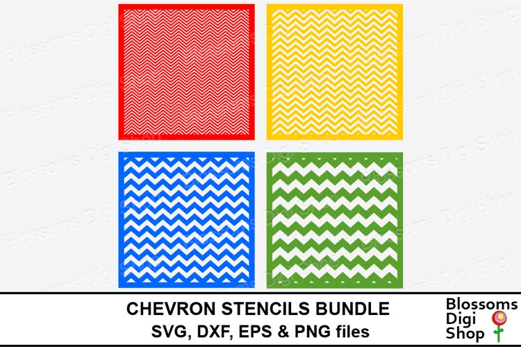 Chevron Stencils Bundle Cut Files