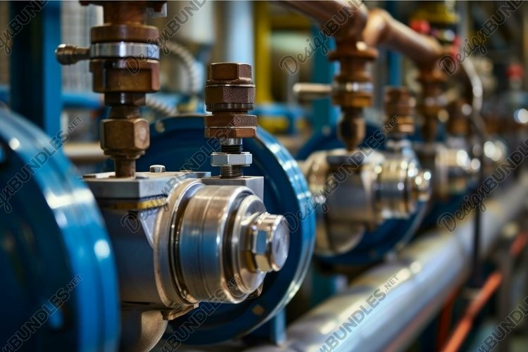 Air compressor regulator valves. Generate Ai (4318607)