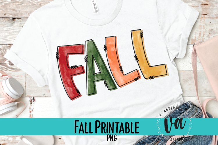 Fall Lettered Sublimation PNG
