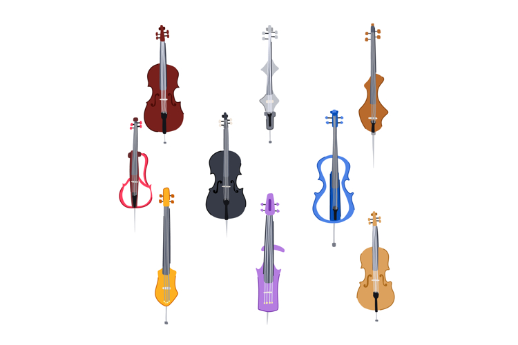cello set cartoon (6564266)