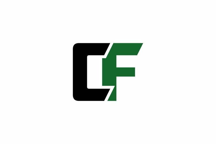 CF logo design vector template (3703288)