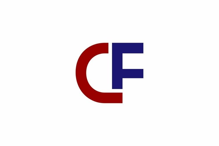 CF logo design vector template (3703290)