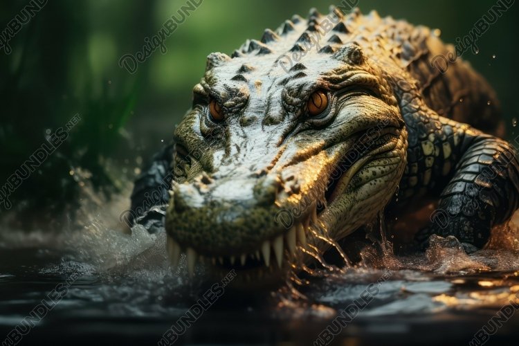 Crocodile Background Wallpaper