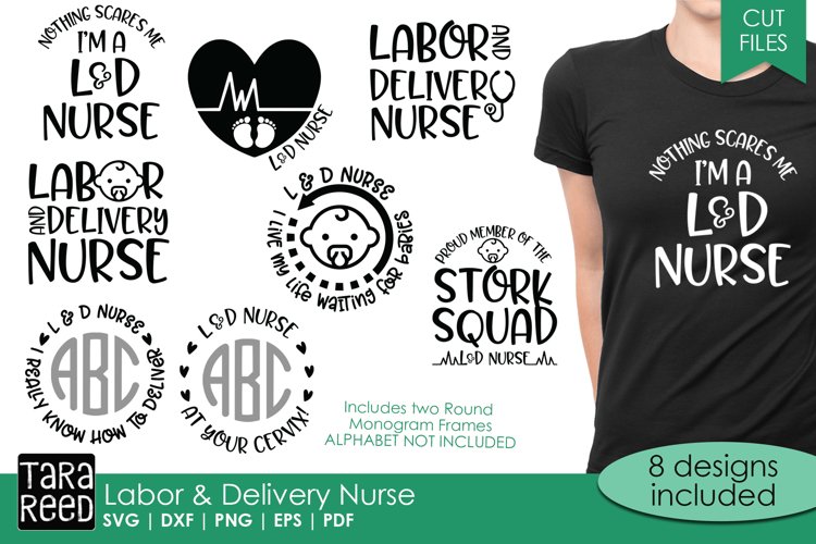 Labor & Delivery Nurse - SVG and Cut Files for Crafters (1034102) | Cut ...