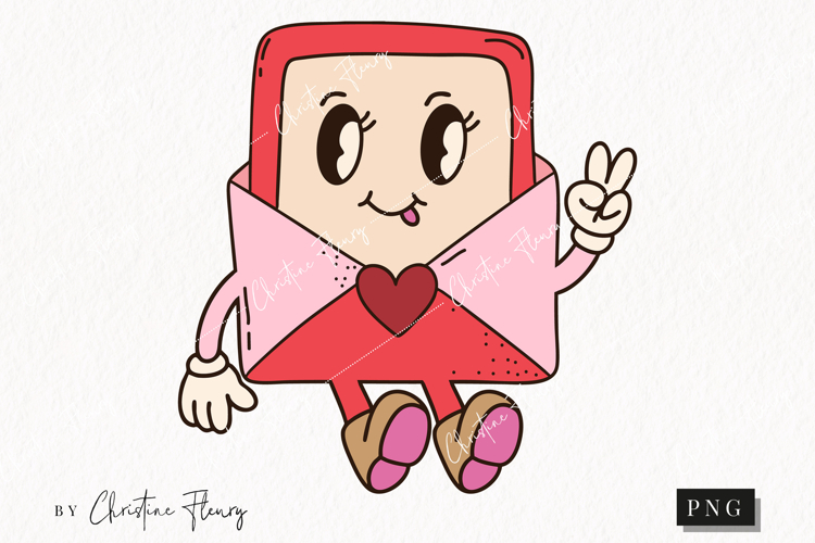 Retro Valentine Clipart Character | Valentine's (6522768)