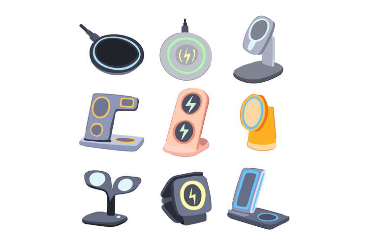 charging pad wireless set cartoon (6564312)