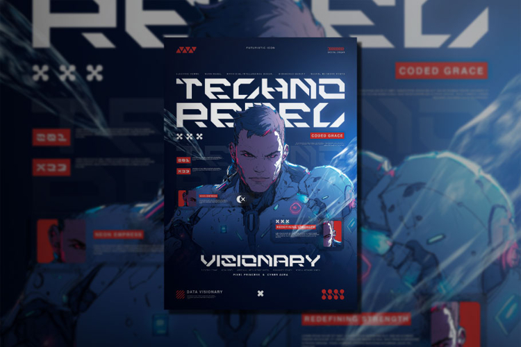 Chasing the Future Flyer Poster Design