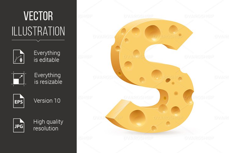 Letter made of Cheese (1834290)