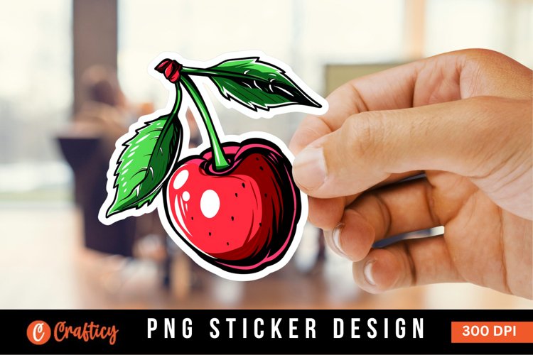 Cherry Fruit Sticker Clipart
