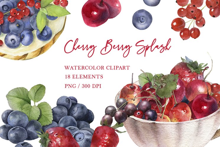 Cherry Clipart | Design Bundles