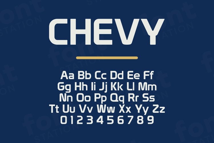 Chevy Font - American Car Font