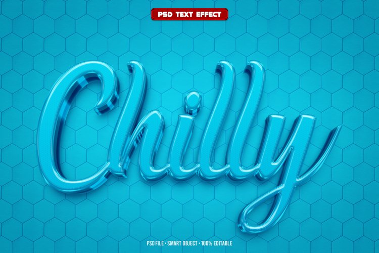 Chilly 3D editable text effect
