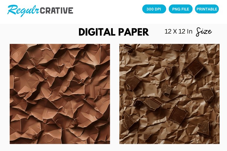 Chocolate Digital Paper, Chocolate Background