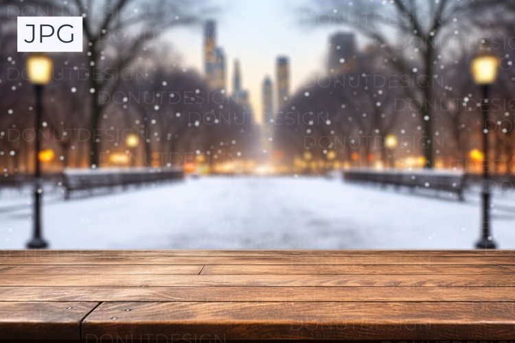 Christmas table mockup background | Christmas backdrop